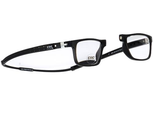 TUBE Executive Noire Lunette Loupe CLIC Eyewear READERS - crocodileye